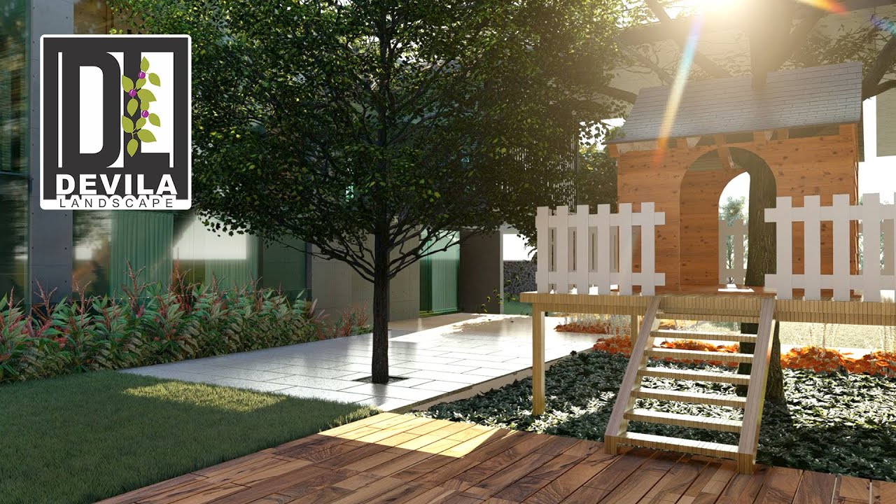 Farmhouse Landscaping work (3D Tour - Walkthrough Animation) | Devila ...