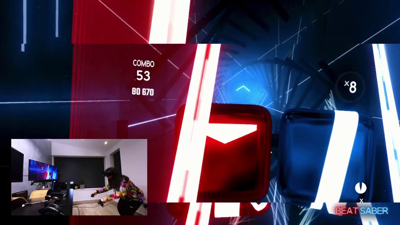 Beat Saber gameplay with new button-free VR controller, etee!!! - YouTube