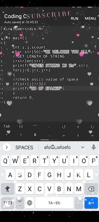 C Programming To Count Spaces In A Given String Clab String Shorts Youtube