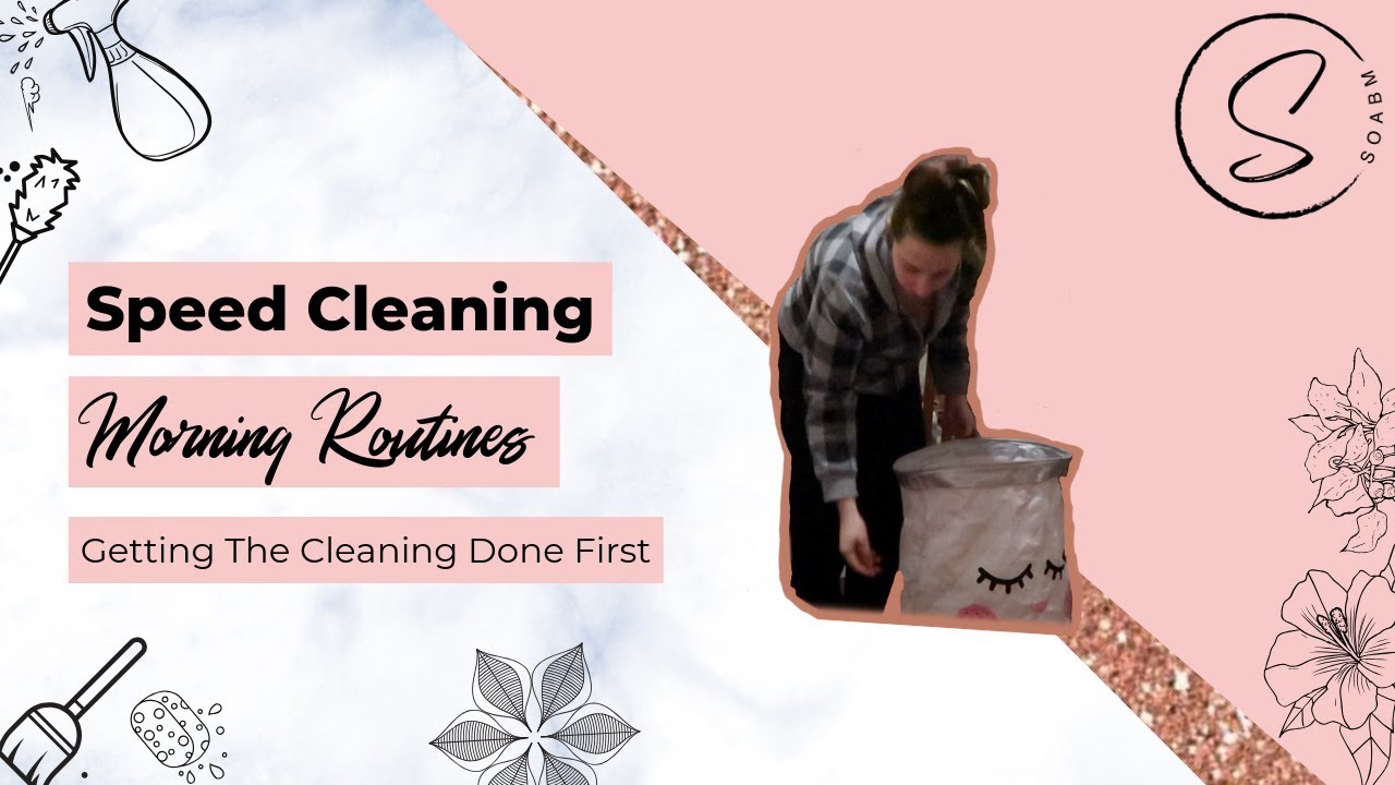 MORNING SPEED CLEANING ROUTINE || STAY AT HOME MUM OF 5 || CLEANING ...