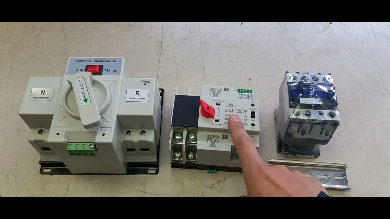 캠핑카, 카라반 전용 자동전원 절체기 ATS-63A, Q4-63A, AR-30A - YouTube