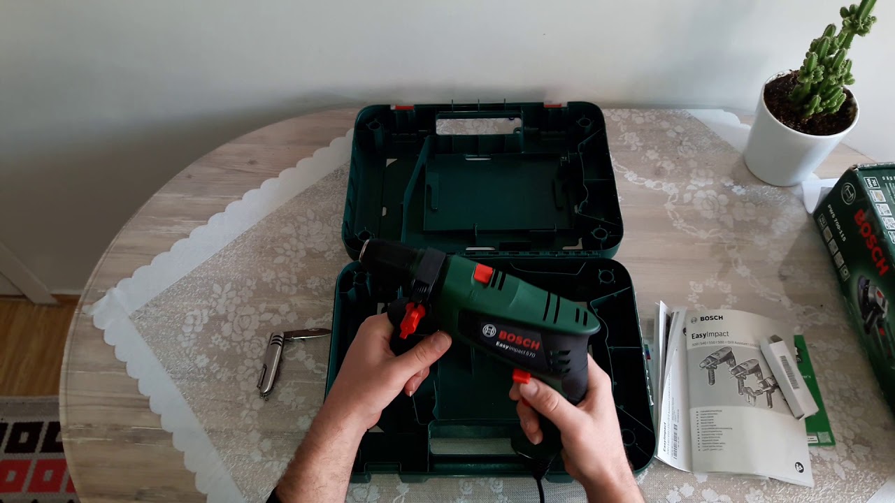 Bosch EasyImpact 570 watt darbeli matkap tanıtımı - YouTube