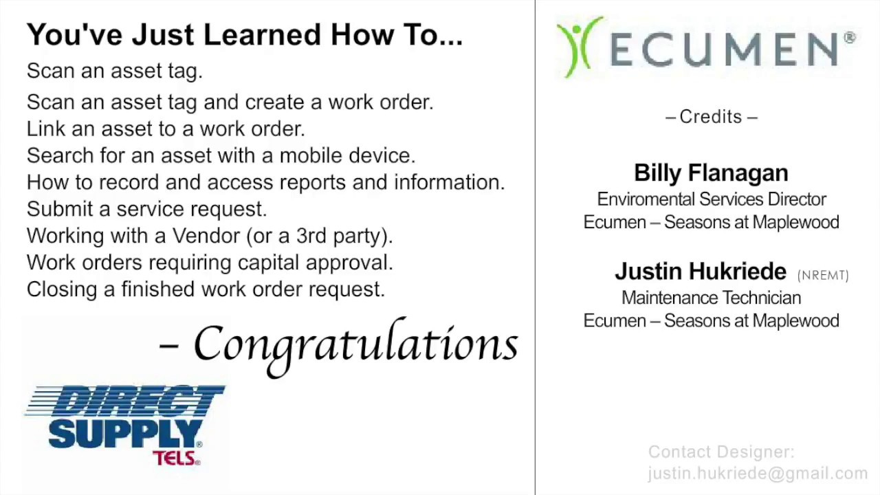 TELS - Creating a Work Order on a Tagged Asset - Mobile Device - YouTube