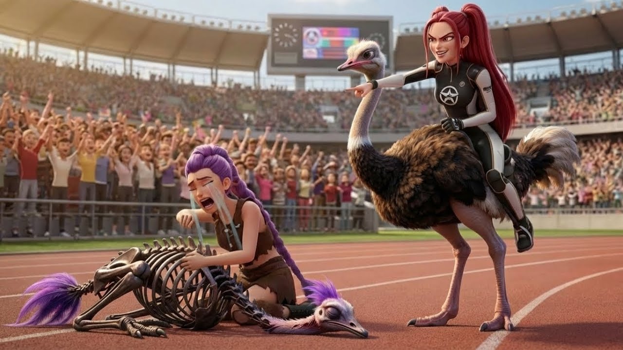 RUMI Gets OSTRICH Racing Championship - KPOP Demon Hunters - YouTube