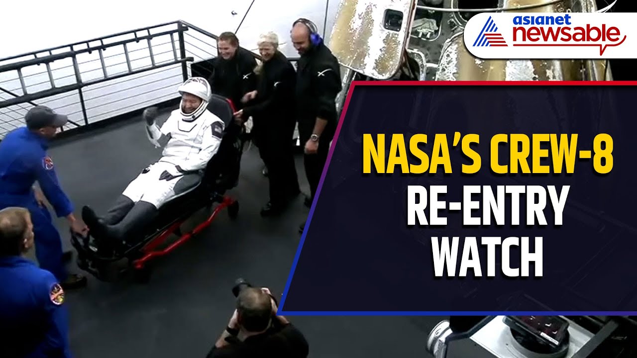 WATCH | NASA’s Crew-8 Re-Entry After 236 Days in Space | SpaceX Dragon ...