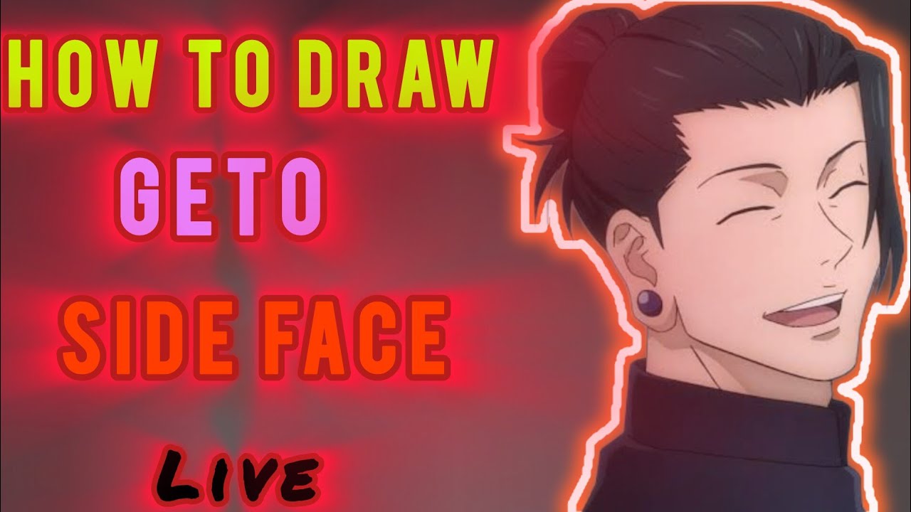 How To Draw Geto Anime Side Face Look Skech Tutorial Full Part 2 || # ...