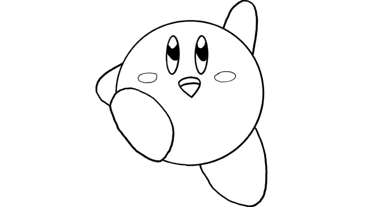 Super Easy Kirby Drawing Tutorial for Kids | Learn to Draw Cute Characters Step by Step! - YouTube