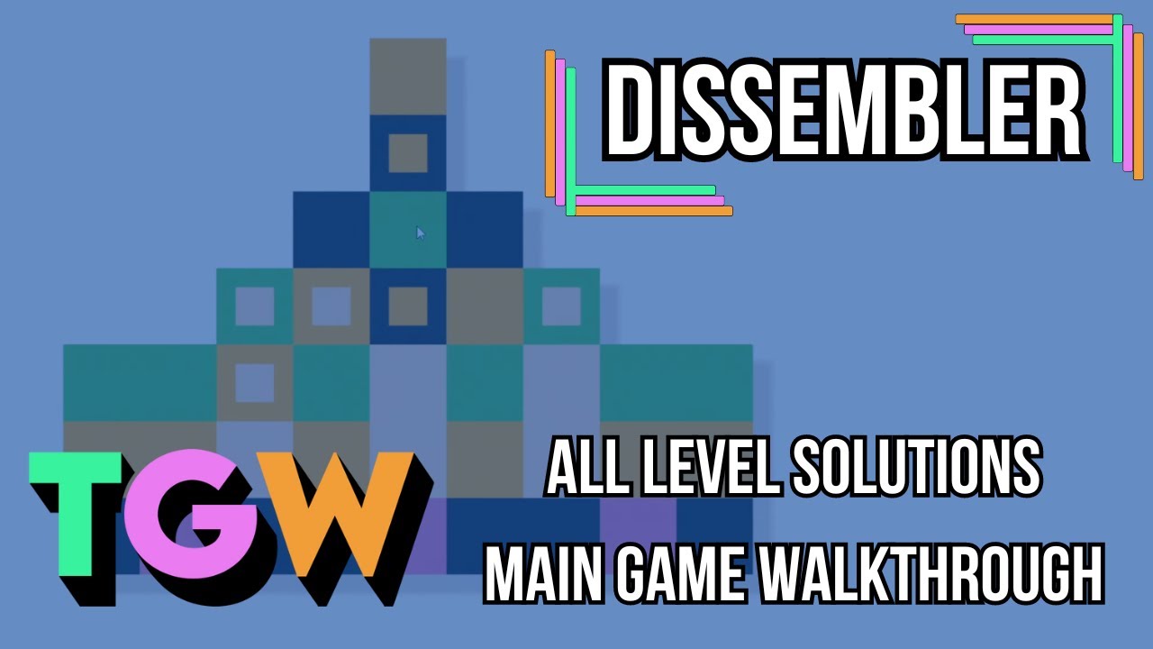 Dissembler - 100% Main Game Walkthrough / All Level Solutions - YouTube