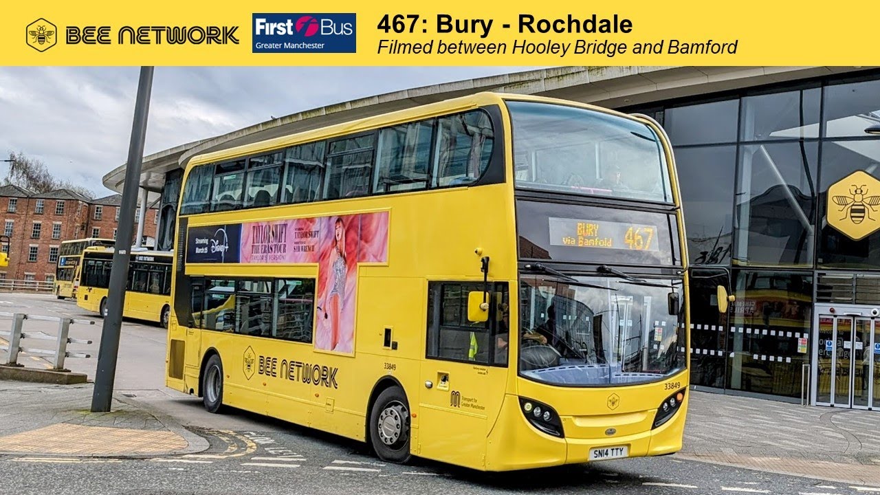 From Oldham to Trax! Bee Network - First Manchester 467 service between ...