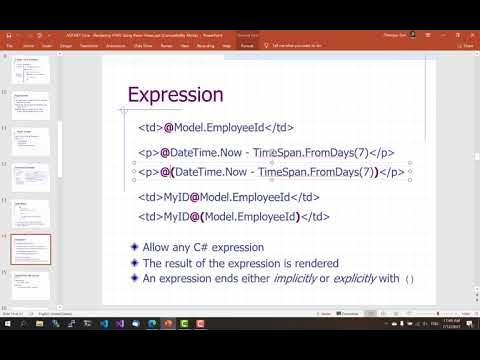 ASP.NET Core: Rendering HTML Using Razor Views - YouTube