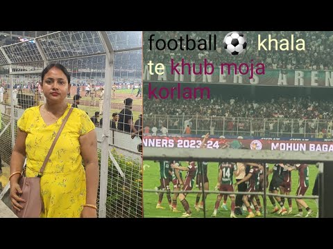 Amar jawa first football ISL 2024 ⚽️ khala te khub moja korlam - YouTube