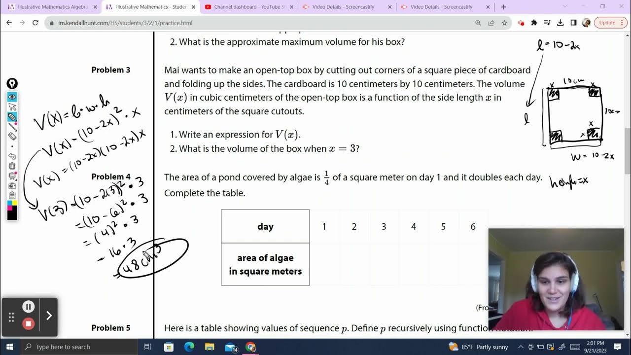 Illustrative Mathematics Algebra 2 Unit 2 Lesson 1 Explained - YouTube
