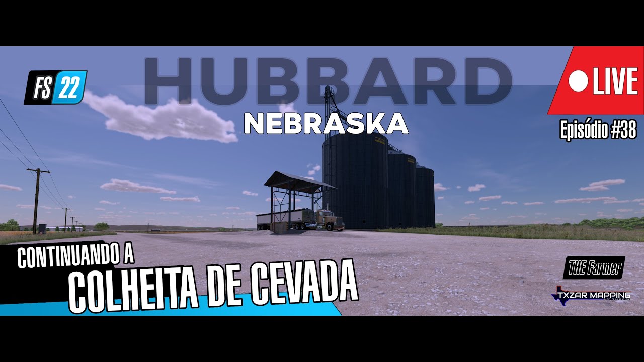 FS 22 | MAPA HUBBARD, NEBRASKA | CONTINUANDO A COLHEITA DE CEVADA ...