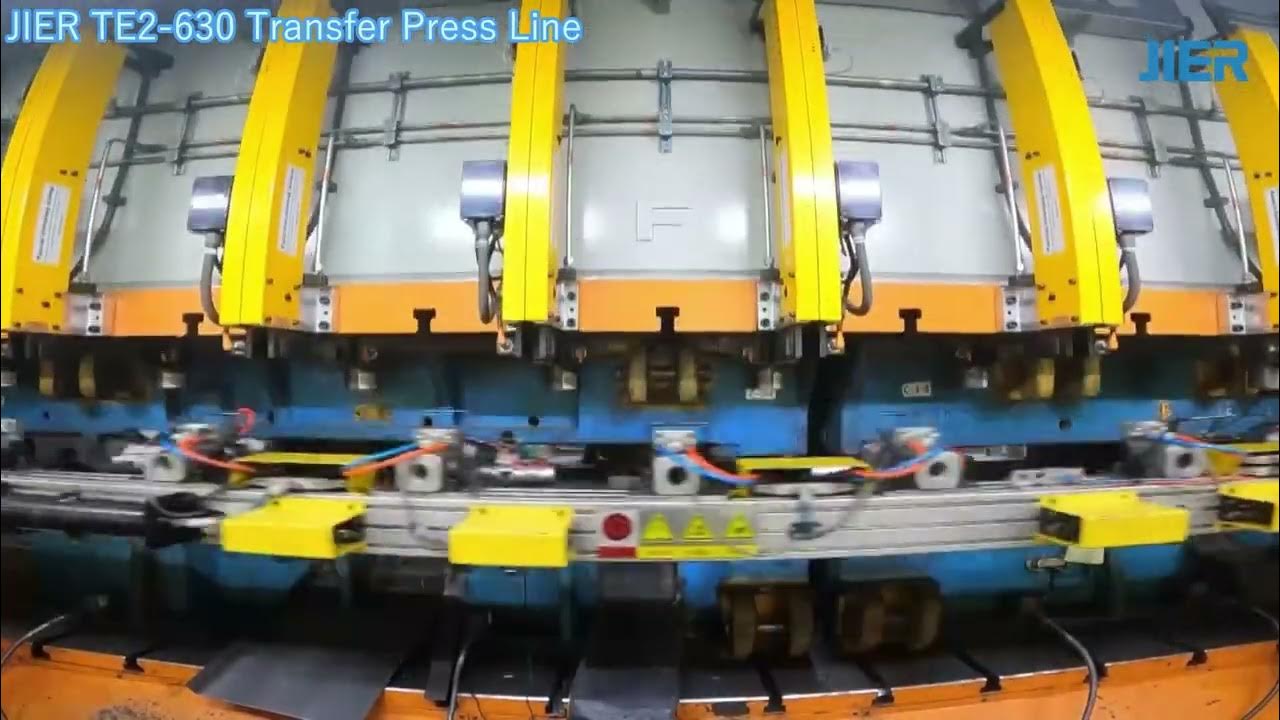Boost Your Sheet Metal Forming Efficiency with JIER 630T Transfer Press Line! - YouTube