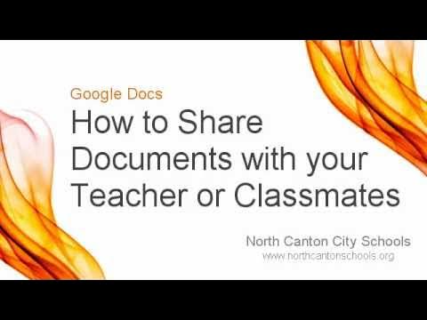 Google Docs: How to Share Google Docs with Teachers and Classmates ...