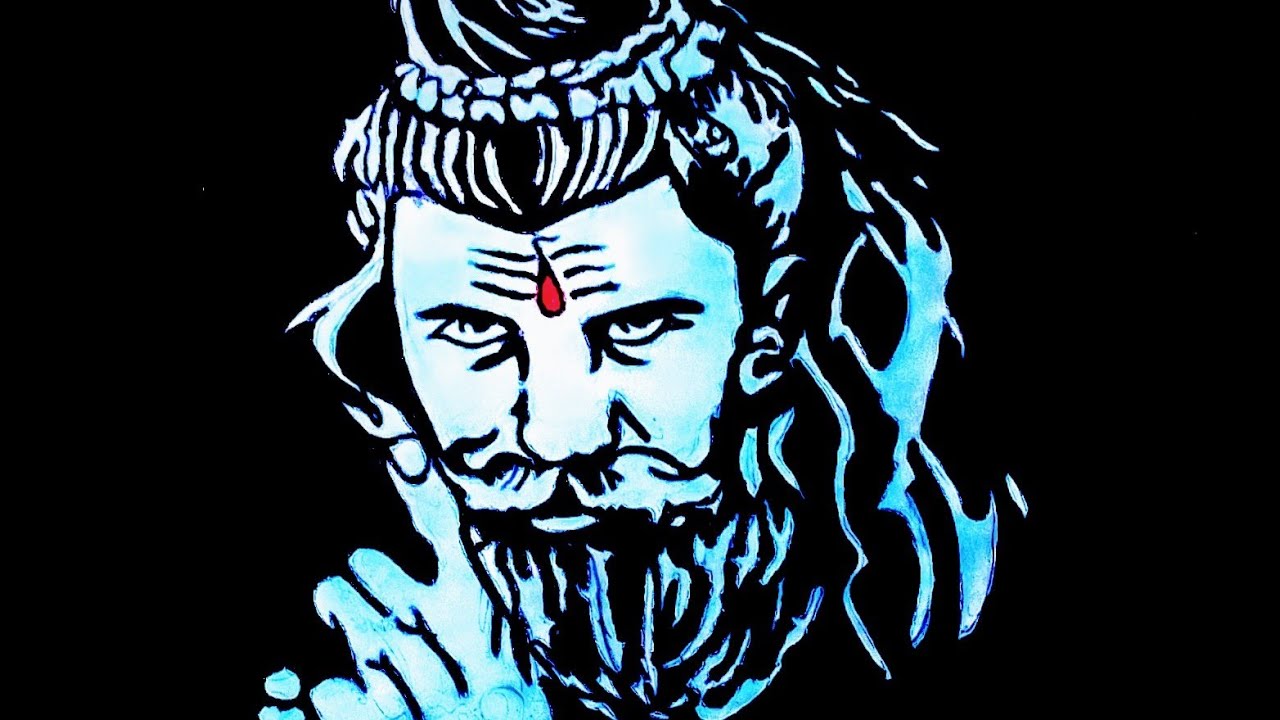 🔥|| Mahakal shadow drawing || How to draw Mahakal shadow drawing|| easy ...