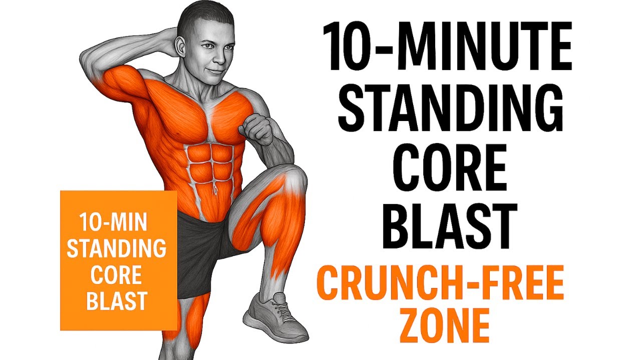 10-Minute Standing Core Blast | Crunch-Free Abs Workout (No Floor ...