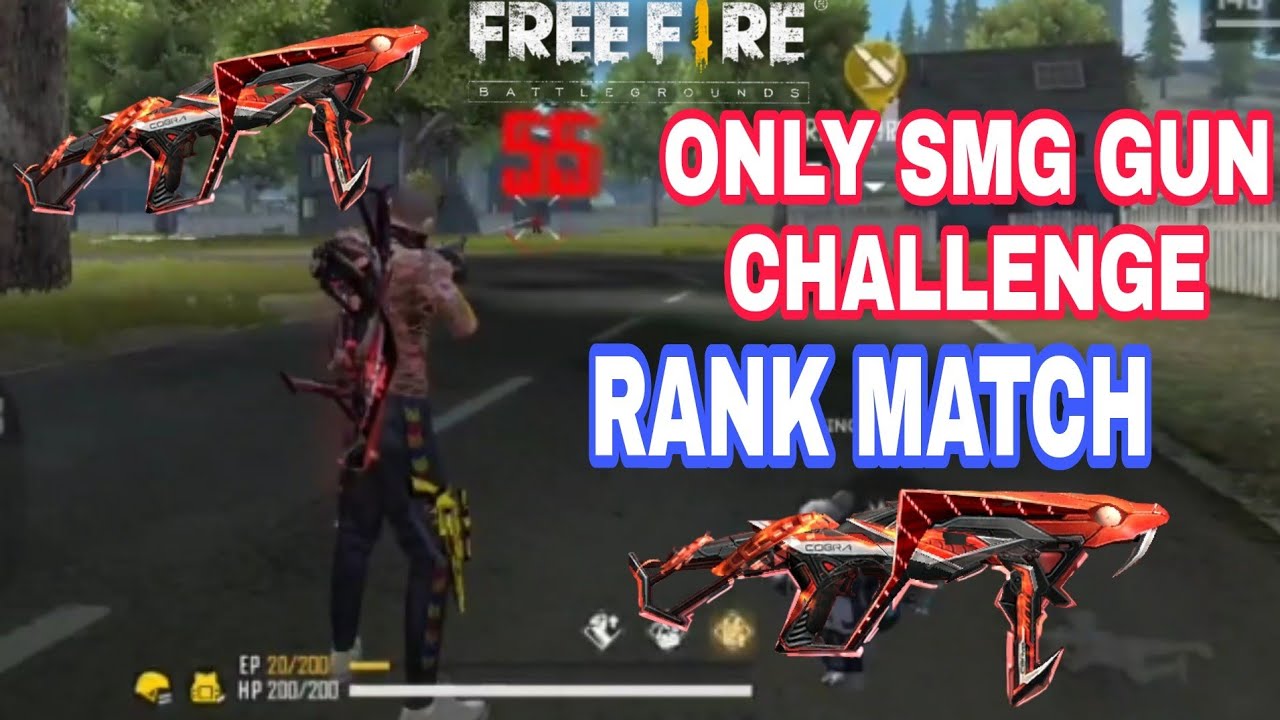Only Smg Gun Challenge Rank Match | Garena Free Fire | - YouTube