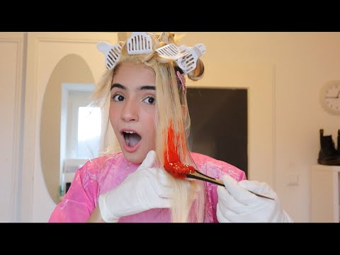 Ich färbe meine Haare ROT