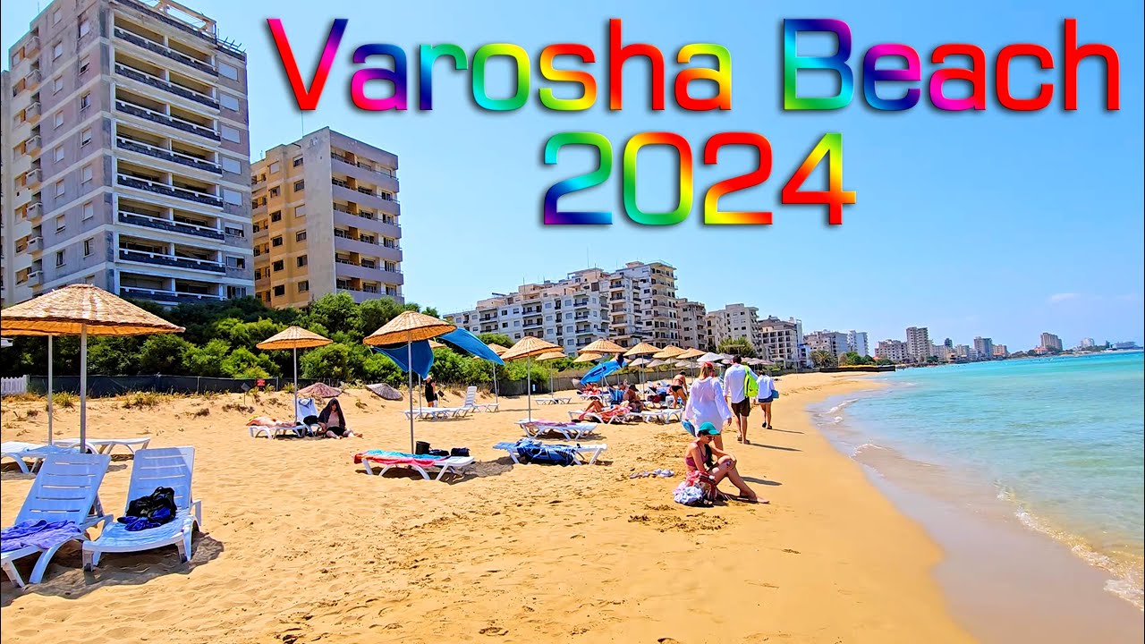 Varosha Beach CYPRUS (KKTC) Walking Tour - 4K UHD #walkingtour #travel ...