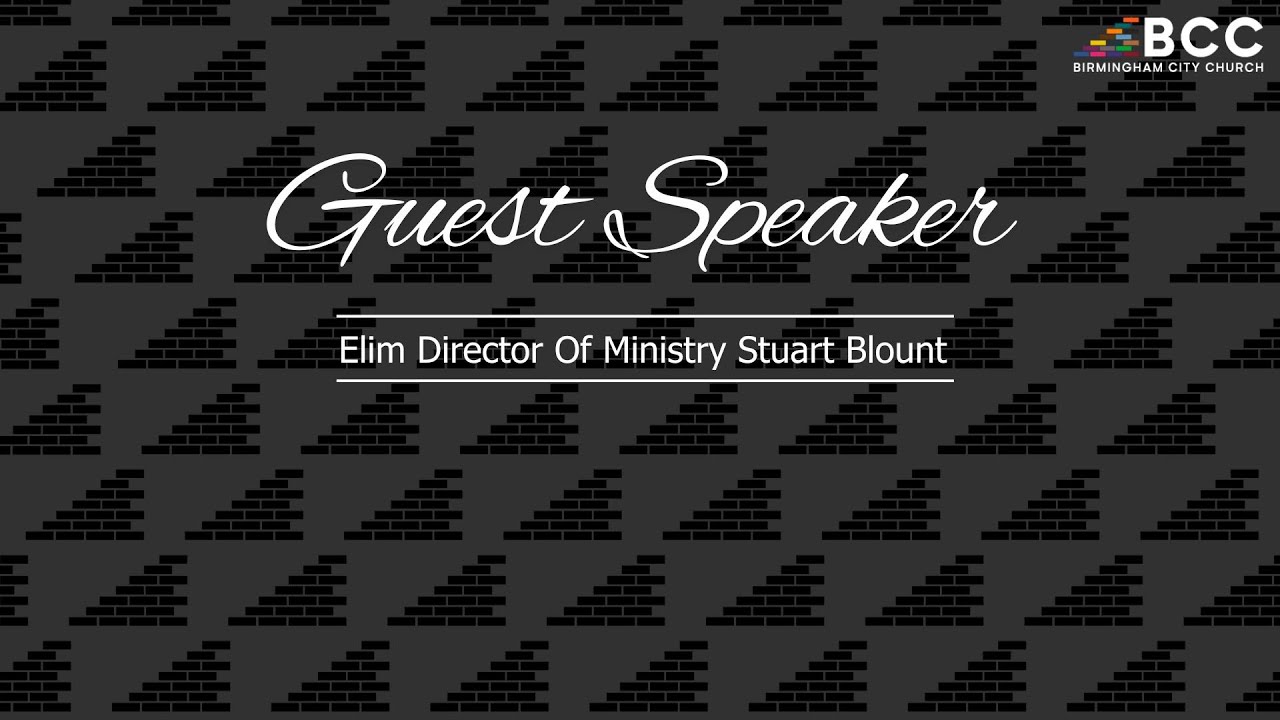 Sunday Service 21st September: Elim Director Of Ministry Stuart Blount ...