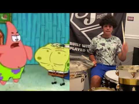 Spongebob with drums - YouTube