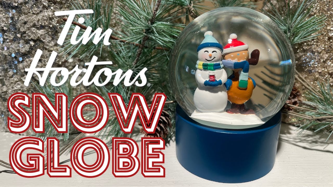 Tim Hortons NEW 2023 Christmas Snow Globe - Merch Test - YouTube