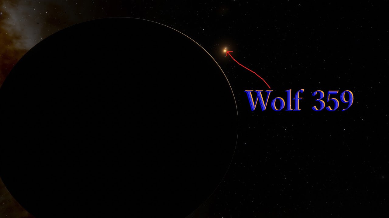 Wolf 359 b and c in Space Engine - YouTube