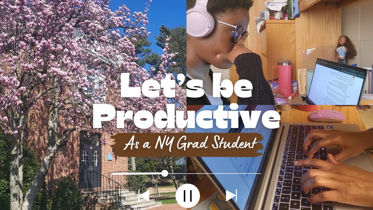 Being Productive Vlog: As a NY Grad Student - YouTube
