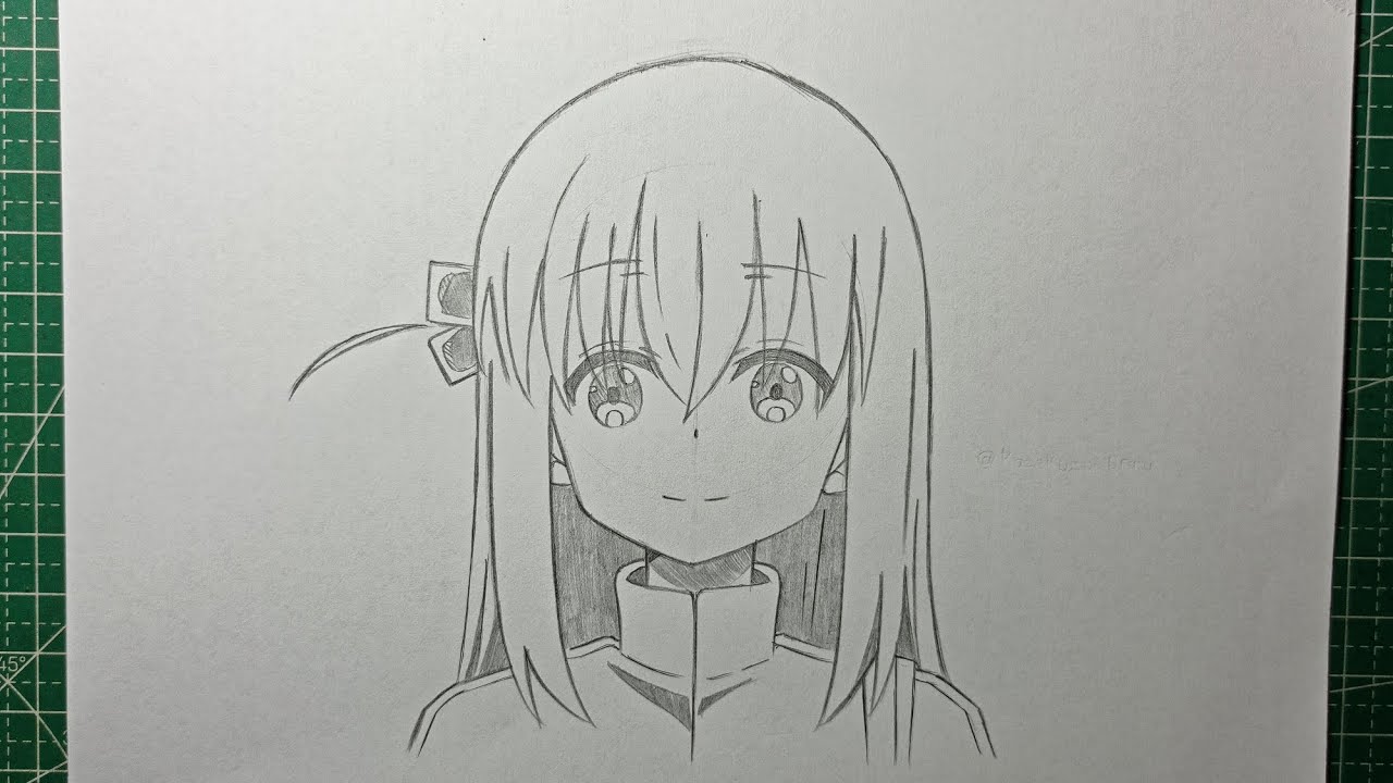 Drawing - Hitori Gotou Easy Step-by-step | Bocchi The Rock | Easy ...