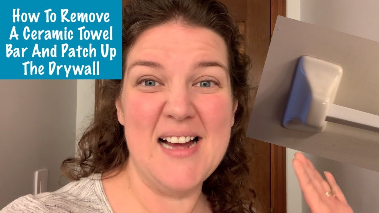 How To Remove A Ceramic Towel Bar And Patch Up The Drywall YouTube how-to-remove-a-ceramic-towel-bar-and-patch-up-the-drywall-youtube