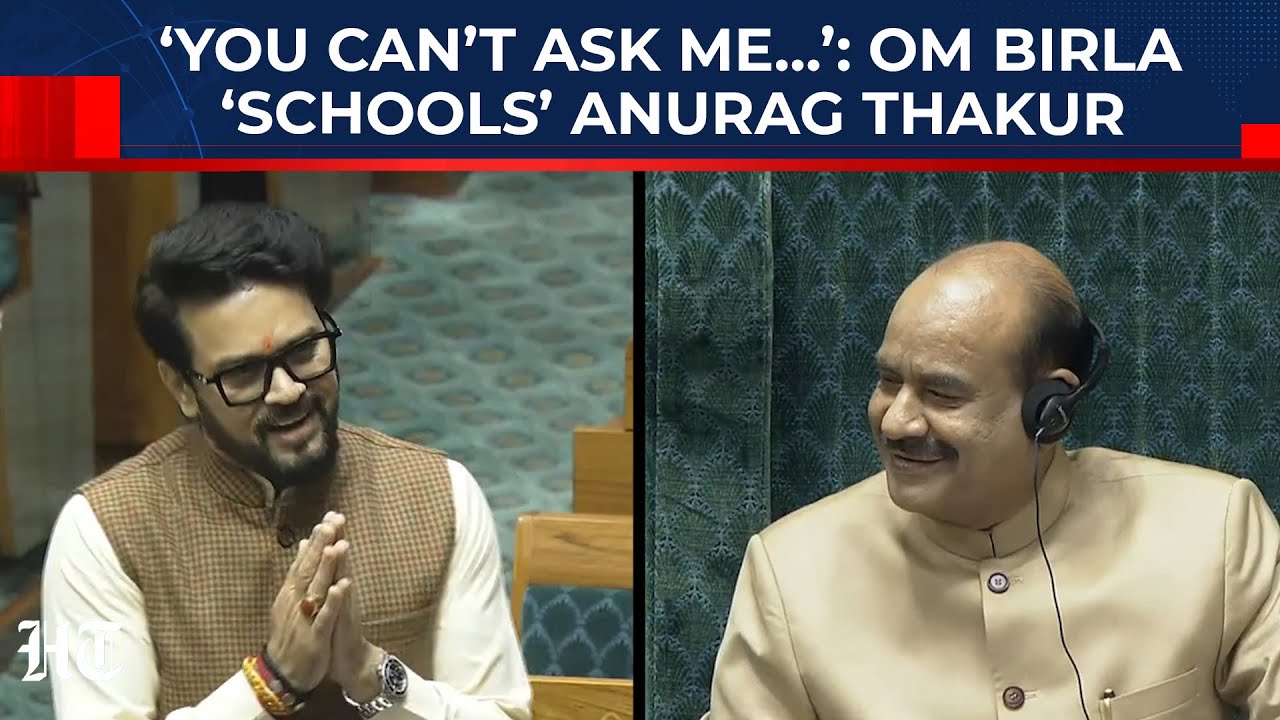 Om Birla ‘Disciplines’ Anurag Thakur; BJP MP Claims TMC MPs Smoke E ...