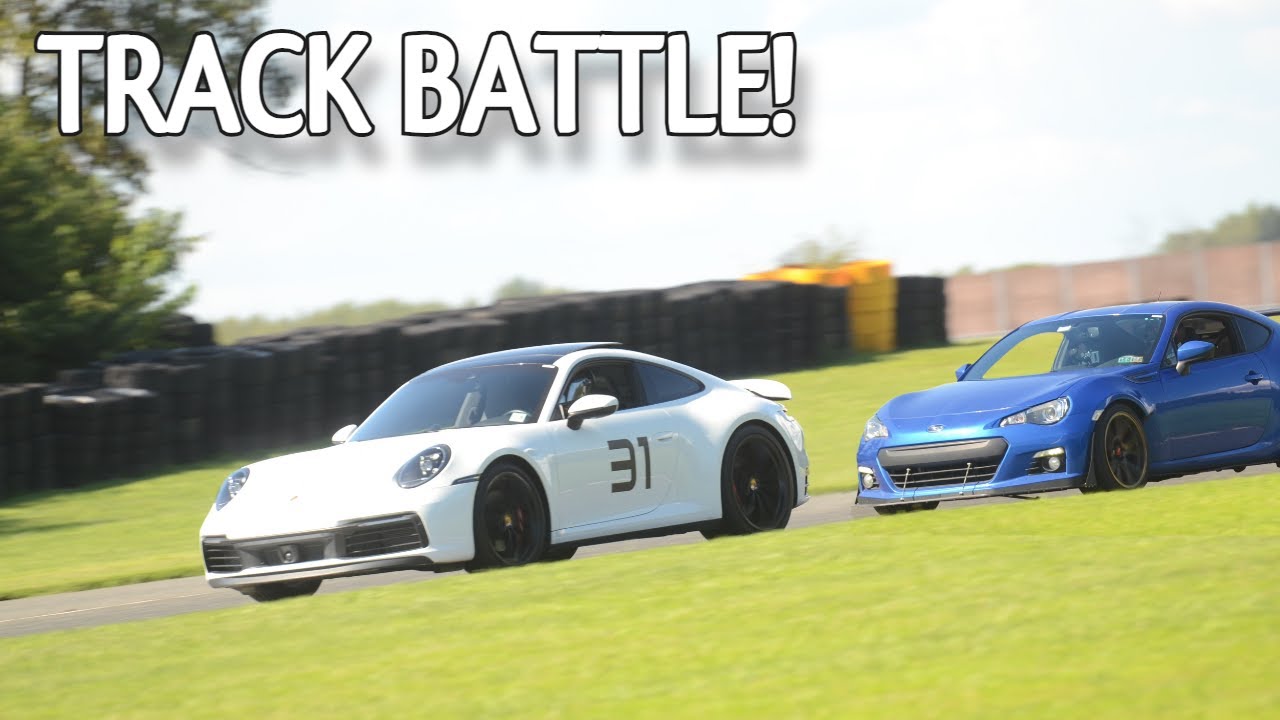 992 Carrera S vs Subaru BRZ! | POV TRACK DAY AT NJMP LIGHTNING - YouTube