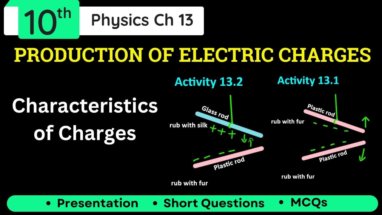 Production of Electric Charges Class 10 Physics Ch 13 | Characteristics ...