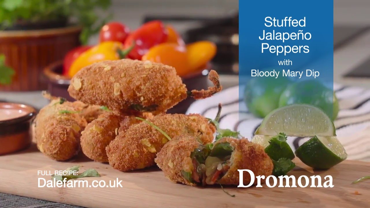 Dromona Cheese and Bacon Stuffed Jalapeños - YouTube