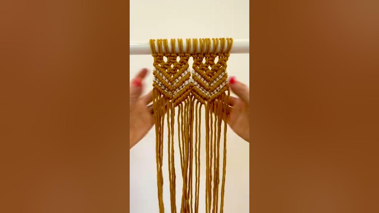 Macrame DIY Pattern - Angles and Colour - YouTube