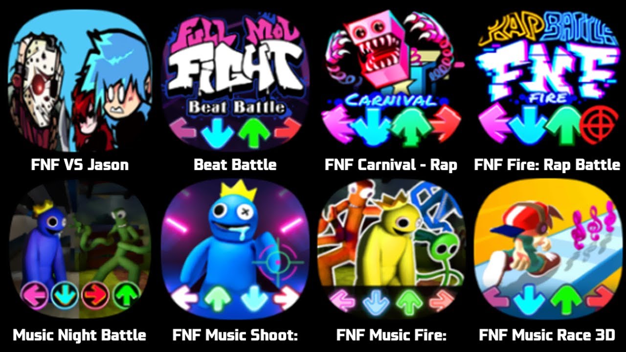 FNF Jason Voorhees, Beat Battle, FNF Boxy Boo, FNF Carnival, Rap Battle ...