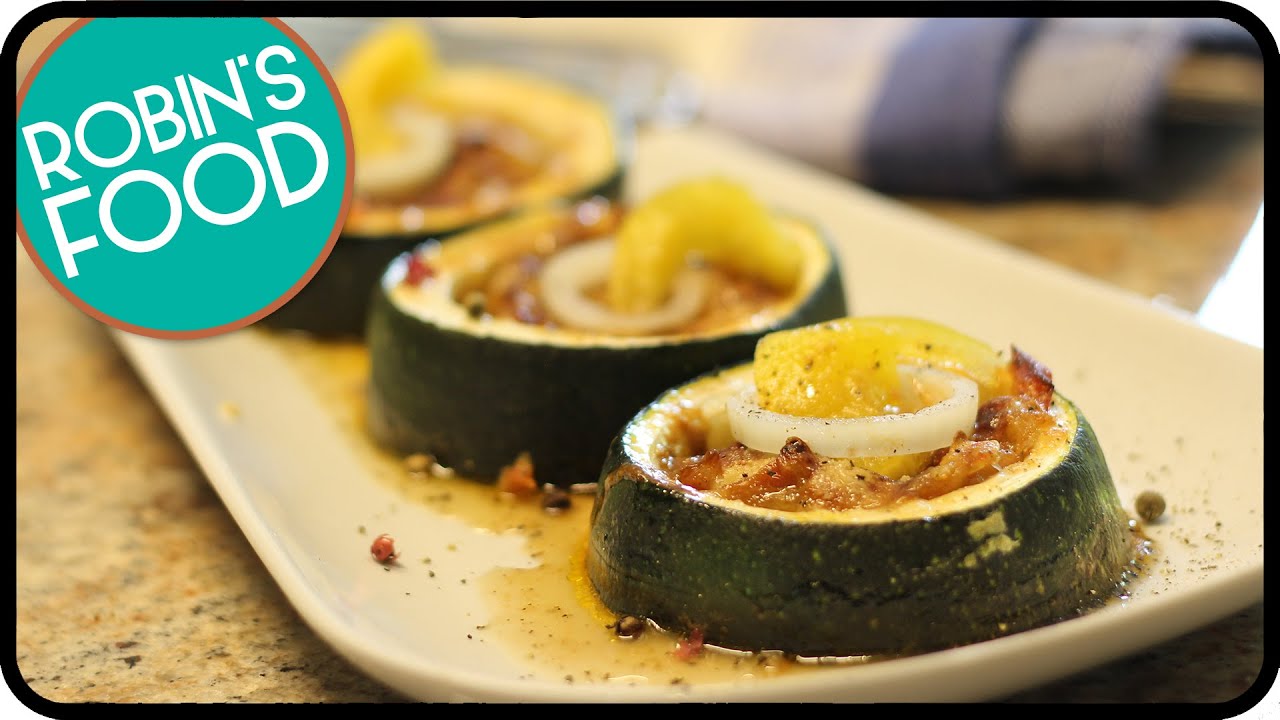 ZUCCHINI RINGS - VEGETERIAN Stuffed Zucchini | Robins Food - YouTube