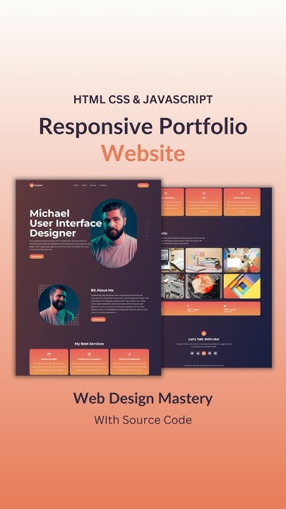 Simple Portfolio Website Using Html Css Javascript Webdevelop Webdesign Htmlcsstutorial Youtube