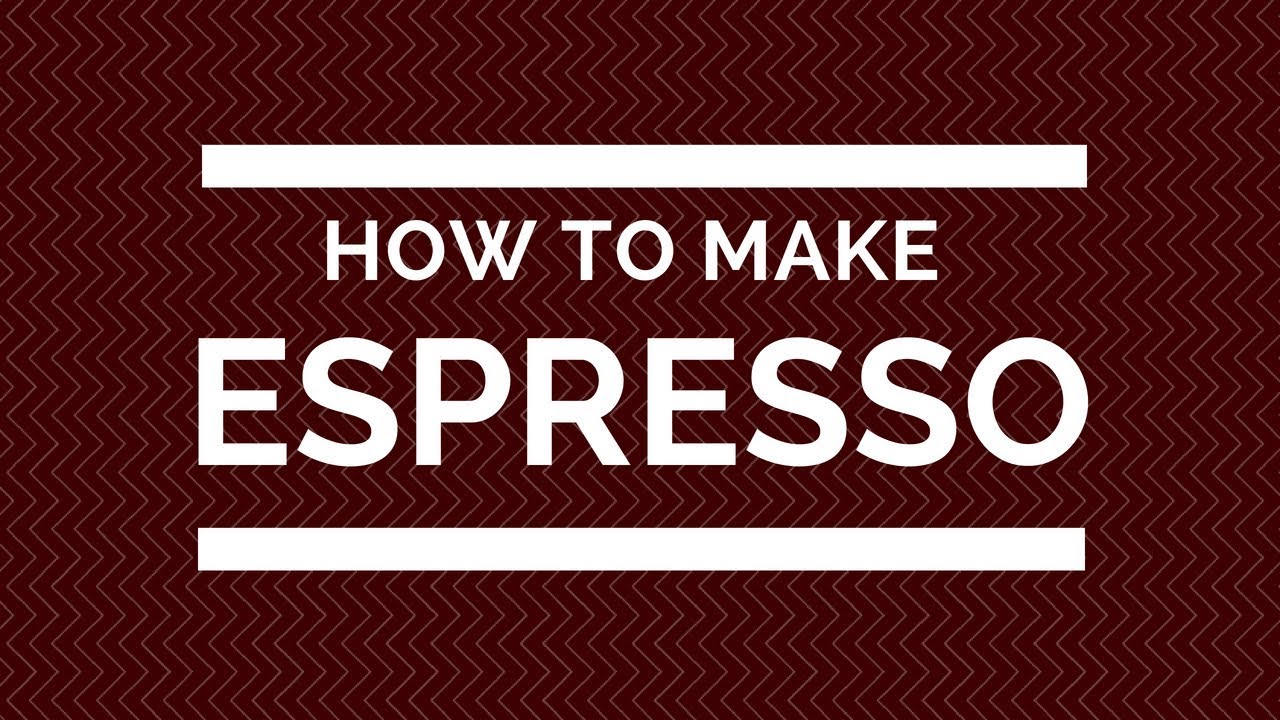 How To Brew Espresso - Gaggia Caffe TV - YouTube