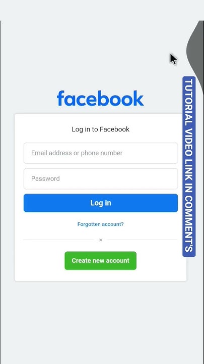 Facebook Login Page Design Using HTML CSS ONLY #htmlcss - YouTube
