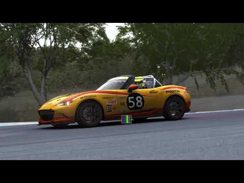 Assetto corsa mx-5 cup laguna seca online race - YouTube