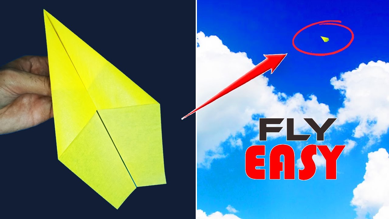How to Make a Straight Flying Paper Airplane That Fly Far - Paper Plane ...