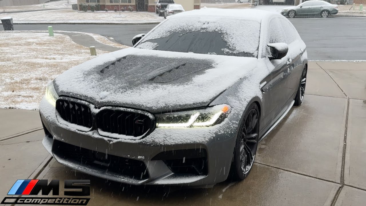 MY F90 M5 MEETS SNOW FOR THE FIRST TIME - YouTube