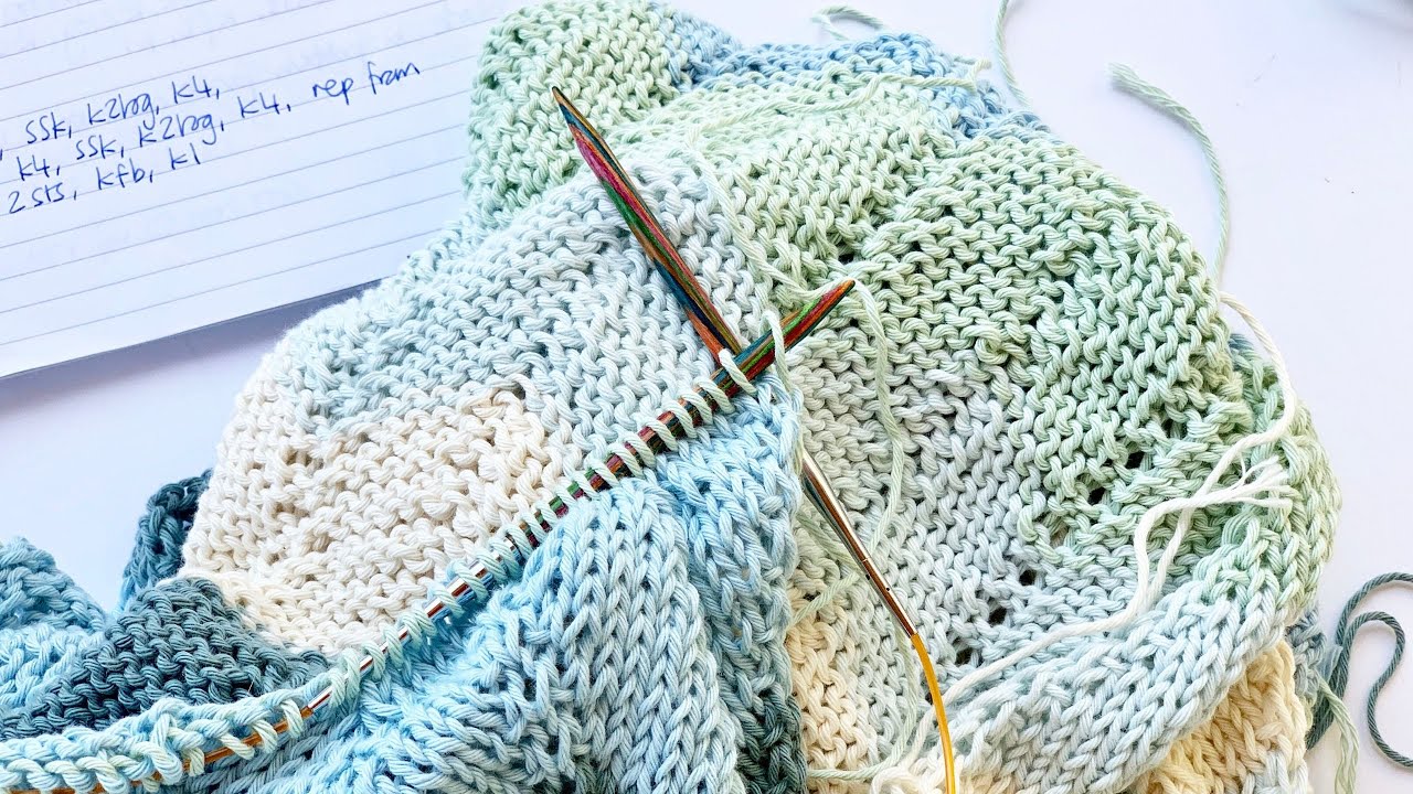 How To Knit The Sea Glass Shawl - YouTube