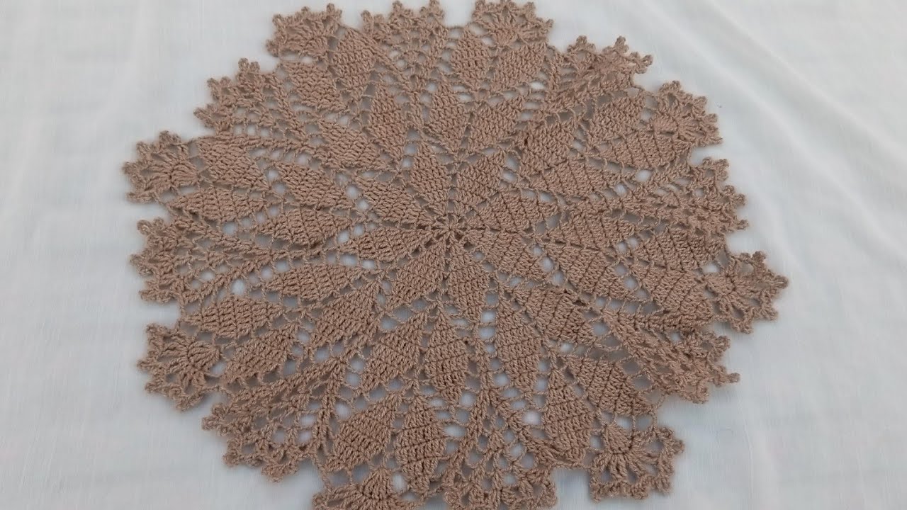 Crochet Round Mat Design / Crochet Round Table Cloth ...