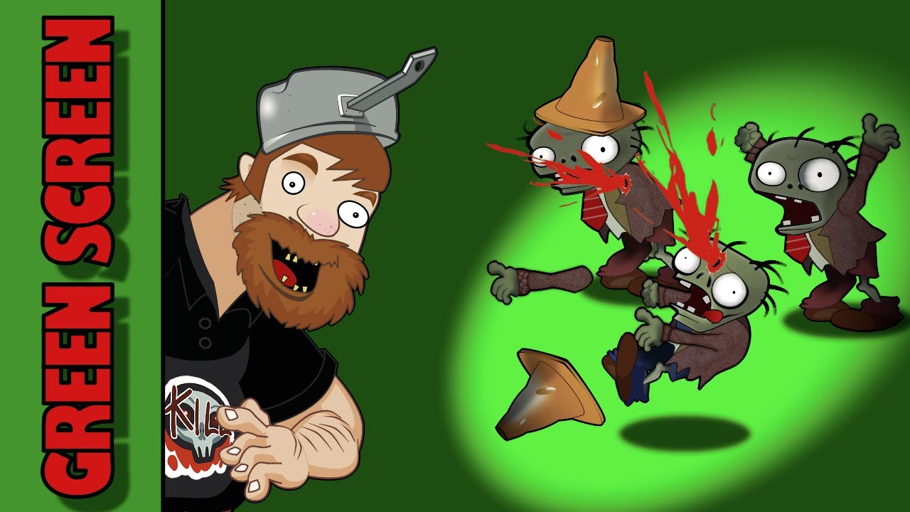 Zombie Kill GREEN SCREEN #2 - Plants vs. Zombies - YouTube