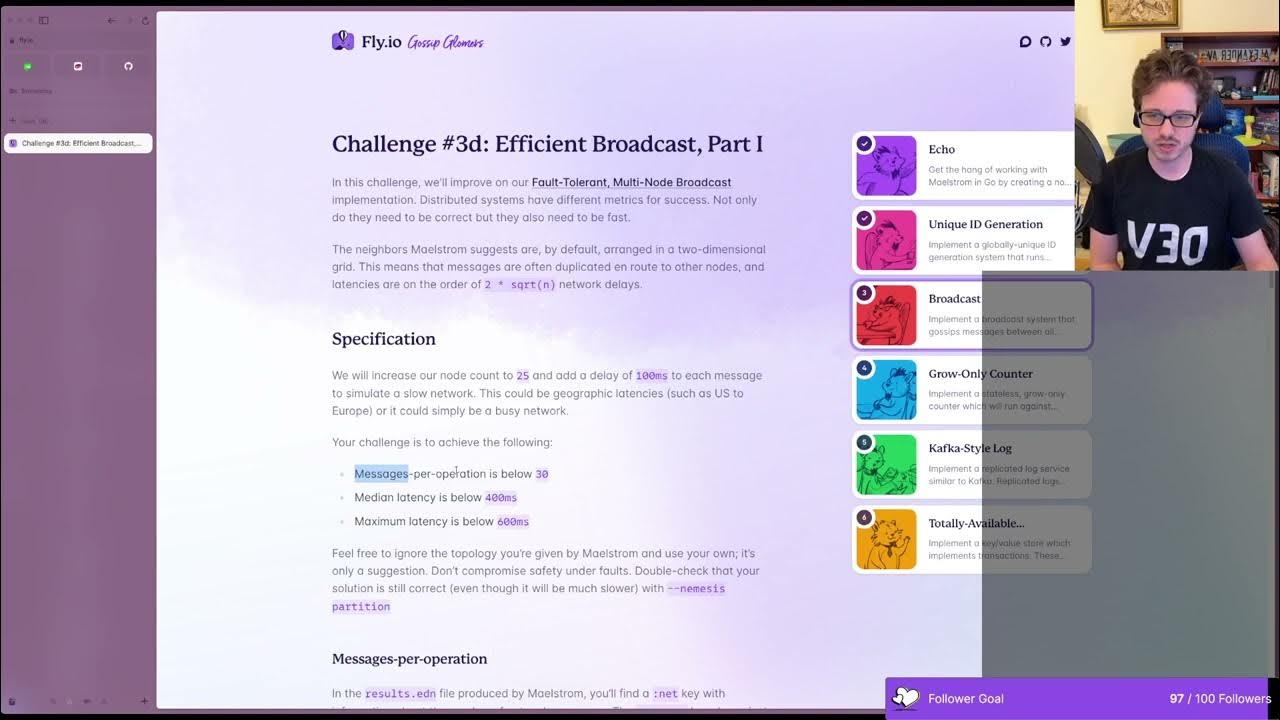 Mastering Distributed Systems in Rust: Fly.io Gossip Glomers Challenge - Live Coding - YouTube