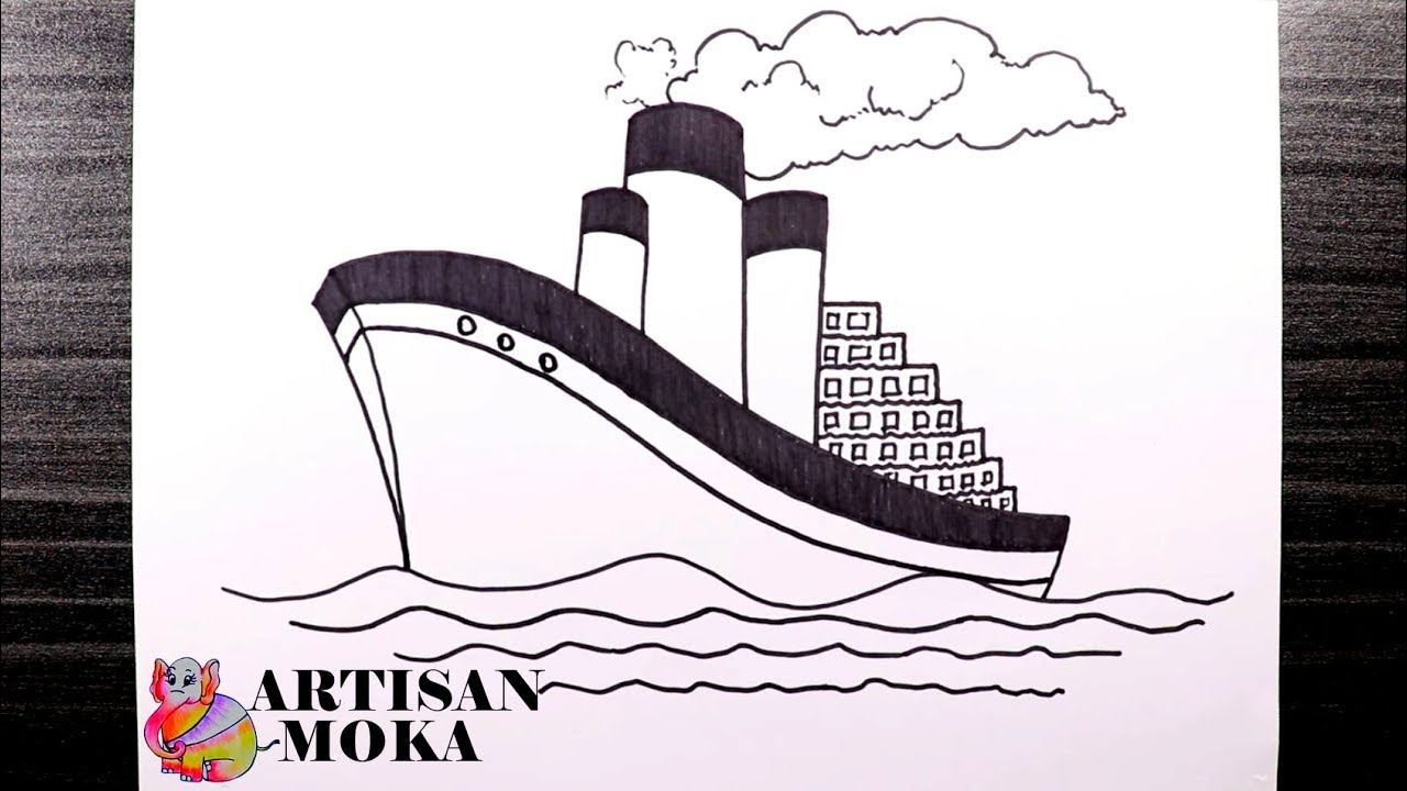 Art151 How To Draw A Ship Step By Step For Beginners Easy Ship Drawing Ship Drawing art151-how-to-draw-a-ship-step-by-step-for-beginners-easy-ship-drawing-ship-drawing