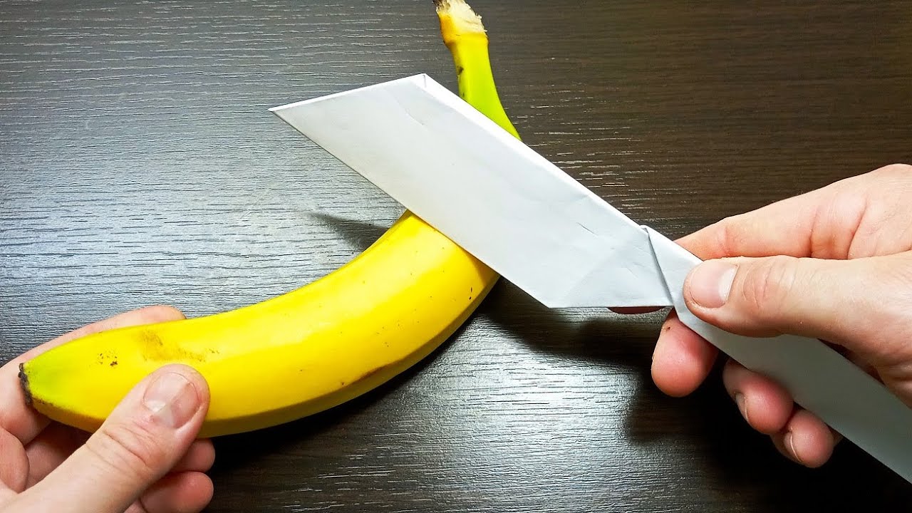 COMO HACER UN CUCHILLO DE PAPEL EN ORIGAMI PASO A PASO | ORIGAMI FACIL ...